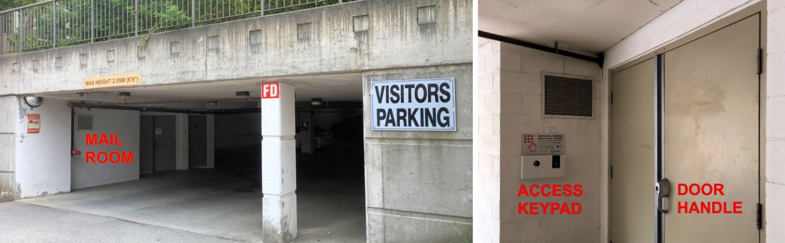 Mail Room Access & Mailbox key